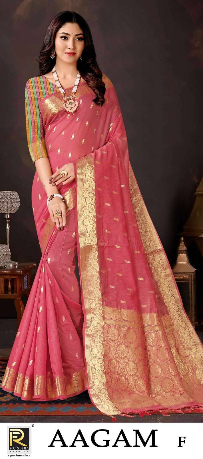 Ronisha Presents Aagam Designer Silk Sarees Collection