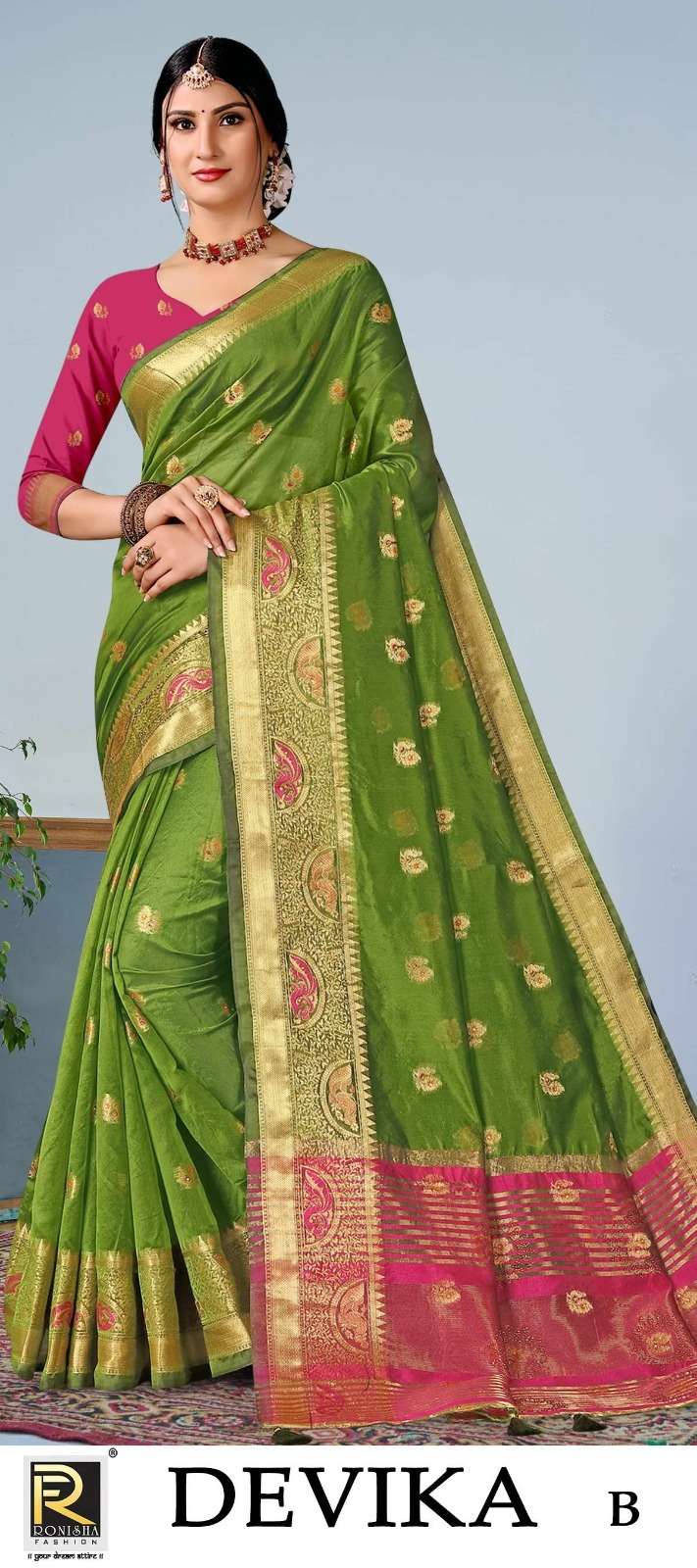 Ronisha Presents Devika Designer Banarasi Silk Sarees Collection