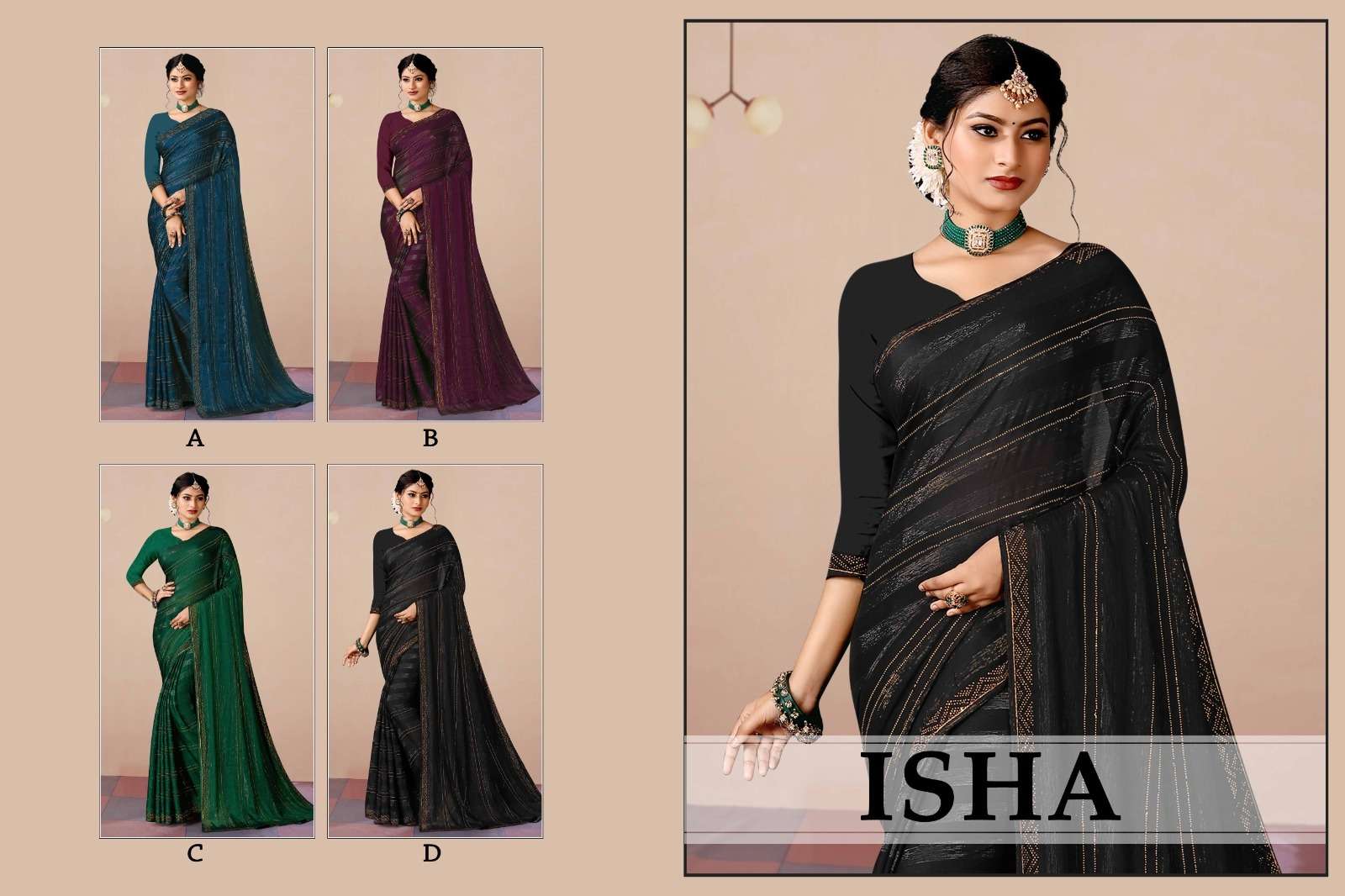 Ronisha Presents Isha Casual Sarees Catalouge Collection