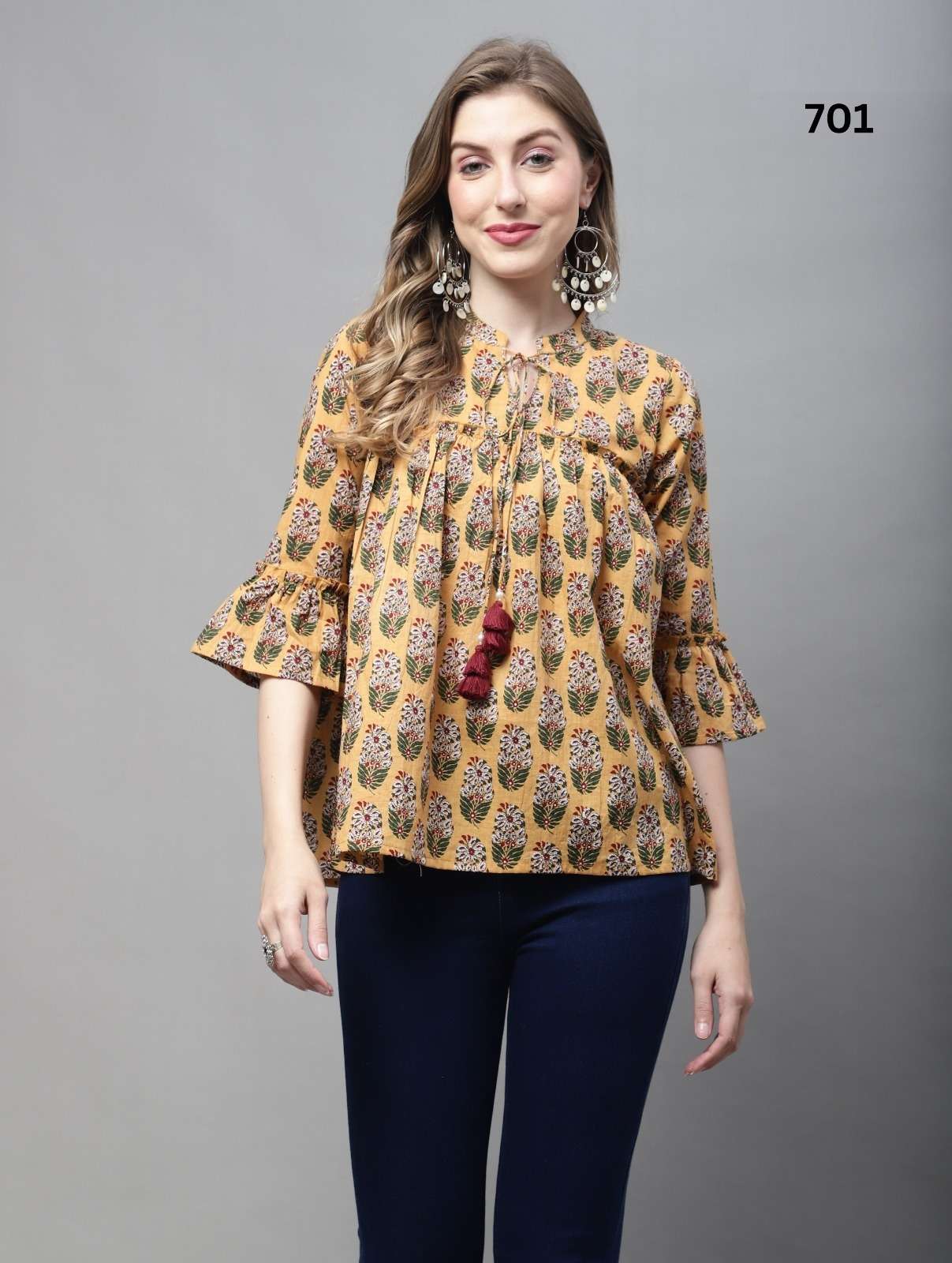 MUSKAN COTTON TOPS COLLECTION AT WHOLESALE