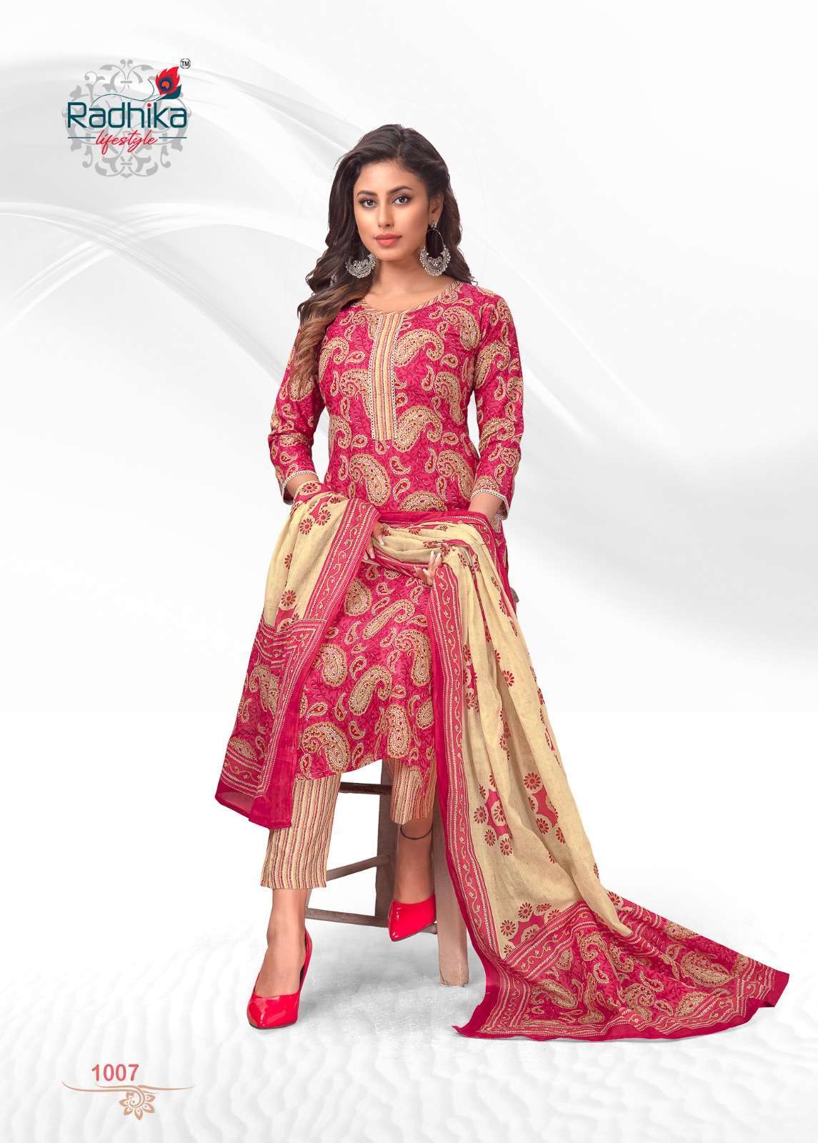 RADHIKA LIFE STYLE Rang munch cotton Kurti Wholesale collection