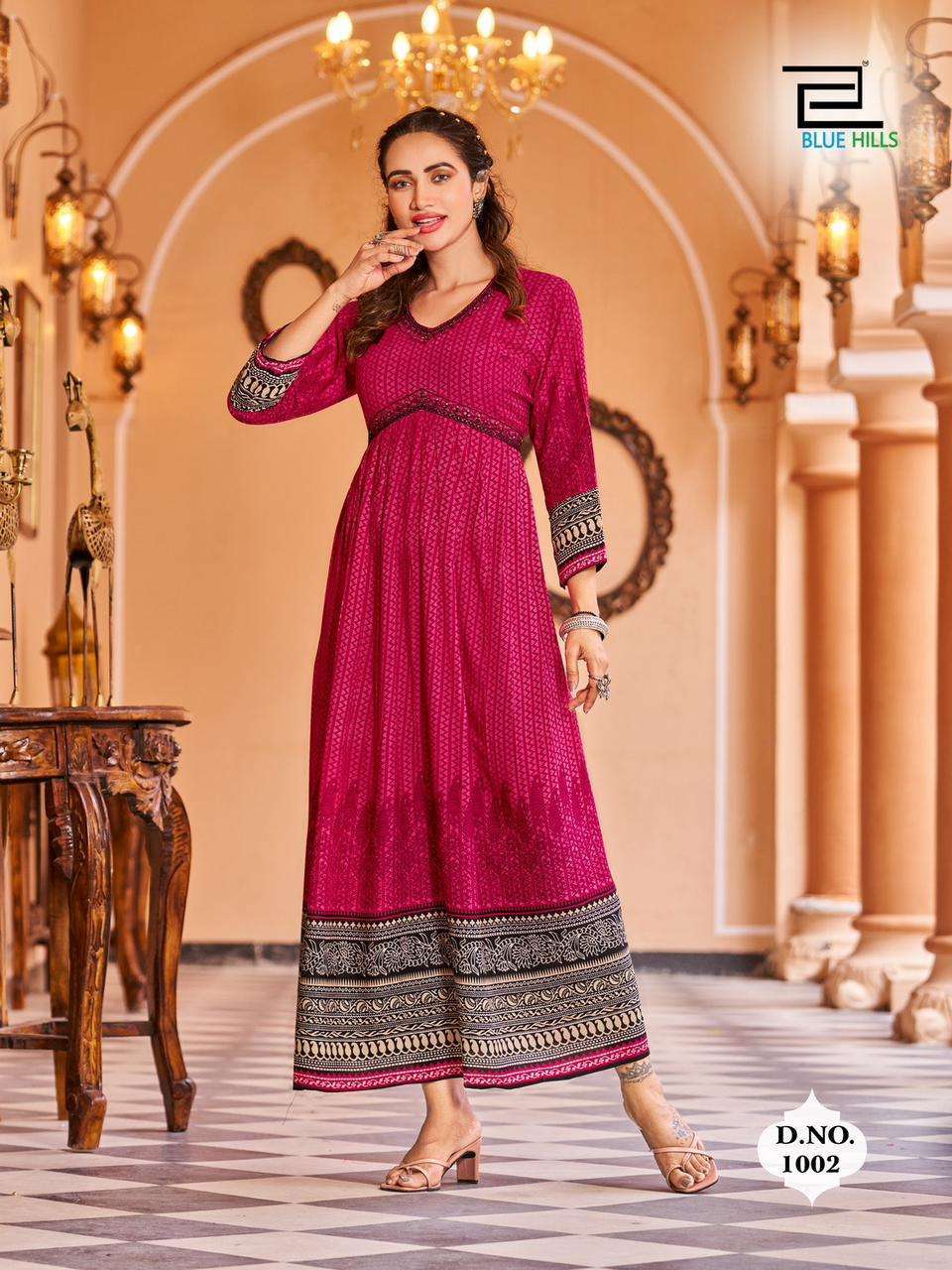 BLUE HILLS Monaco ALIA Cut Kurti Wholesale