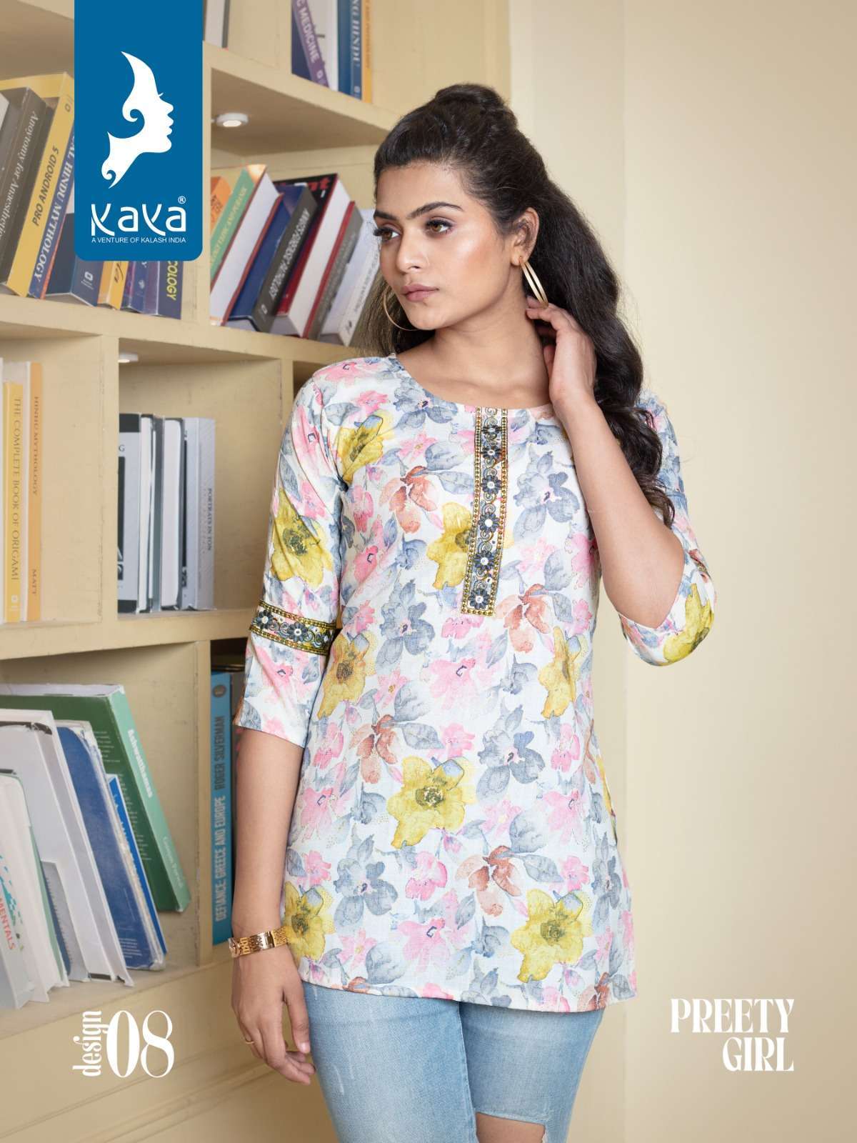KAYA PREETY GIRL TOP KURTI WHOLESALE COLLECTION