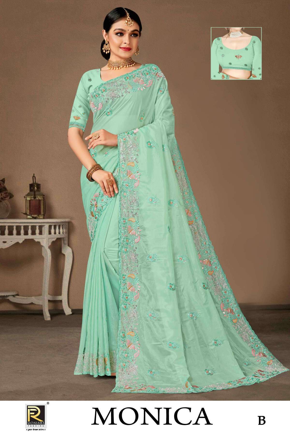 Ronisha Monica Designer Saree Collection wholesale