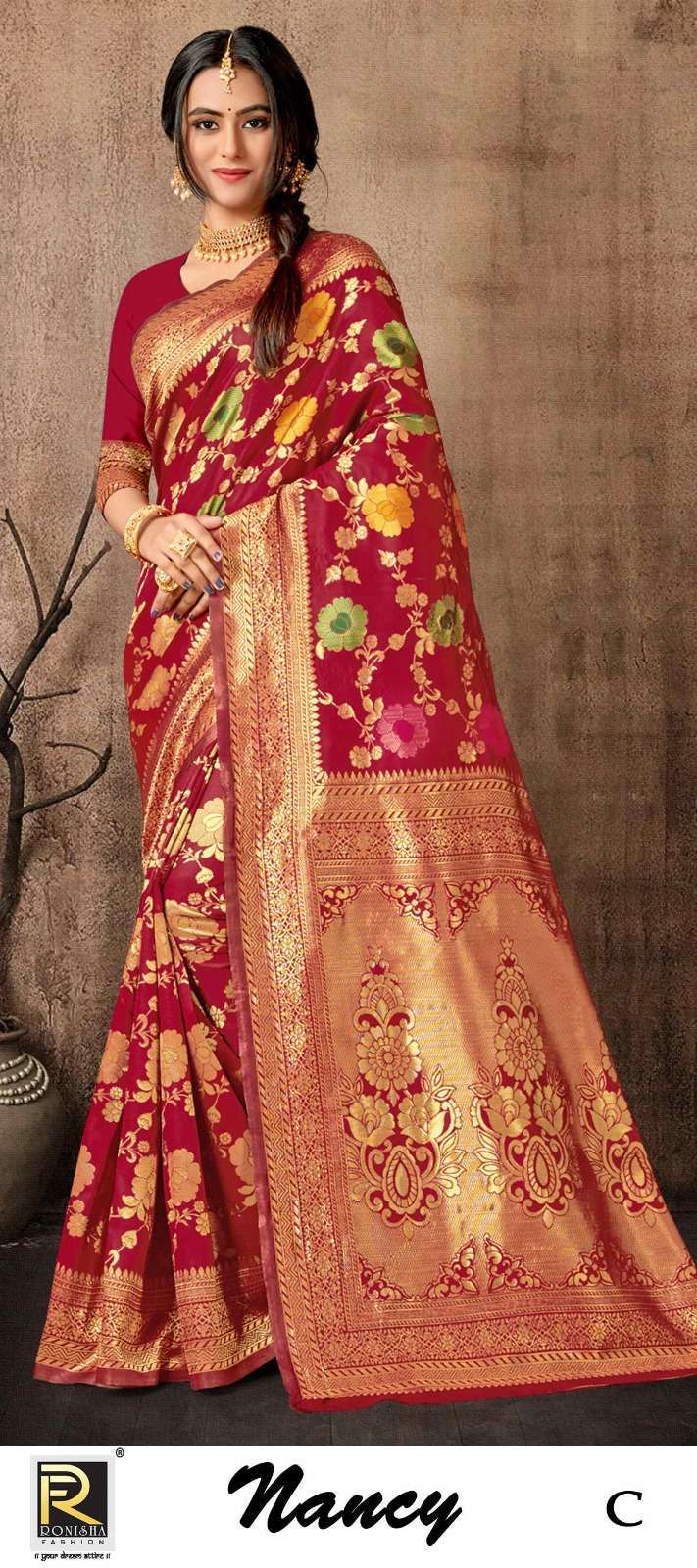 Ronisha presents Nancy Banarasi silk sarees wholesale collection