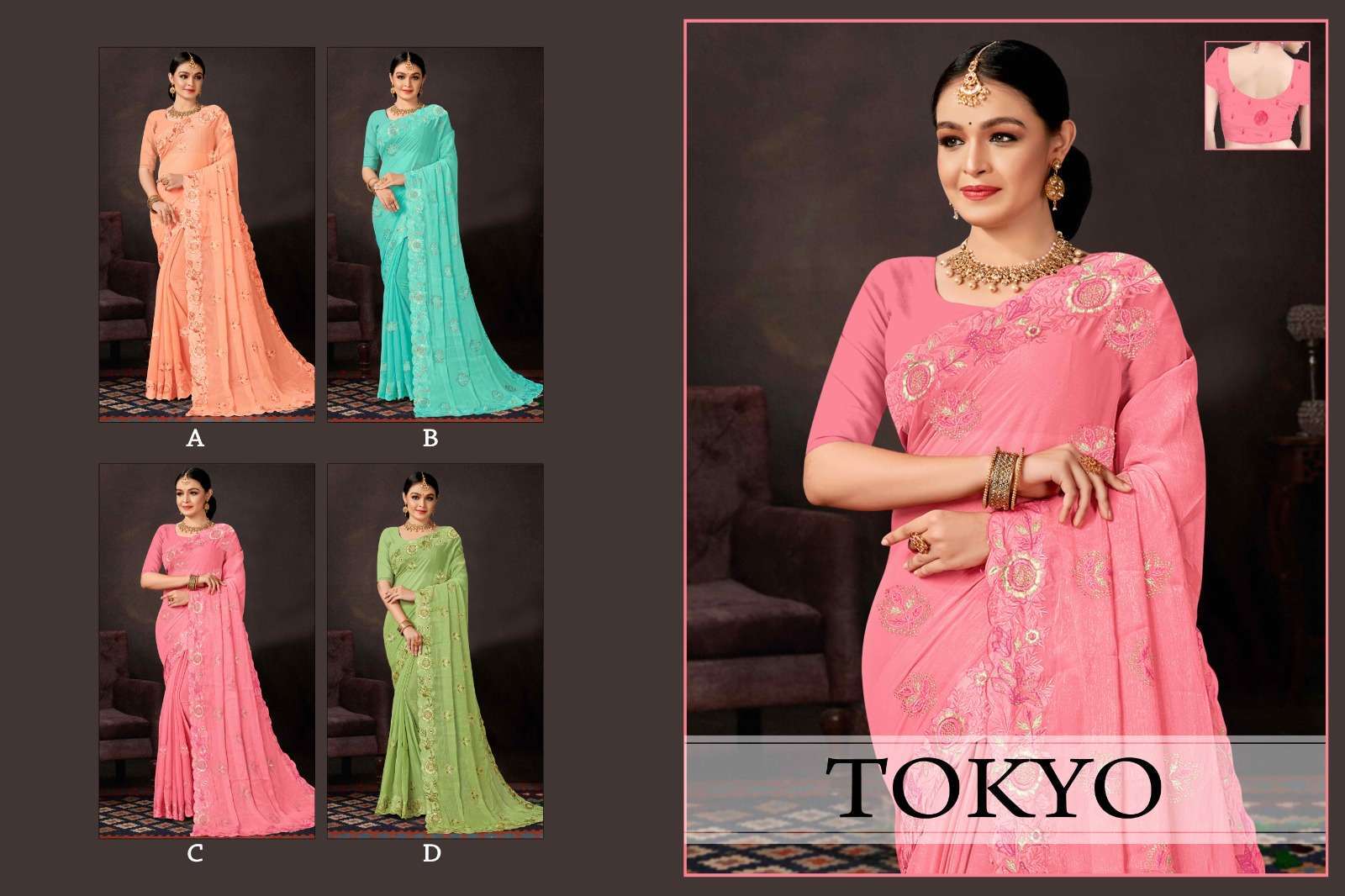Ronisha Tokyo Designer Saree Collection wholesale