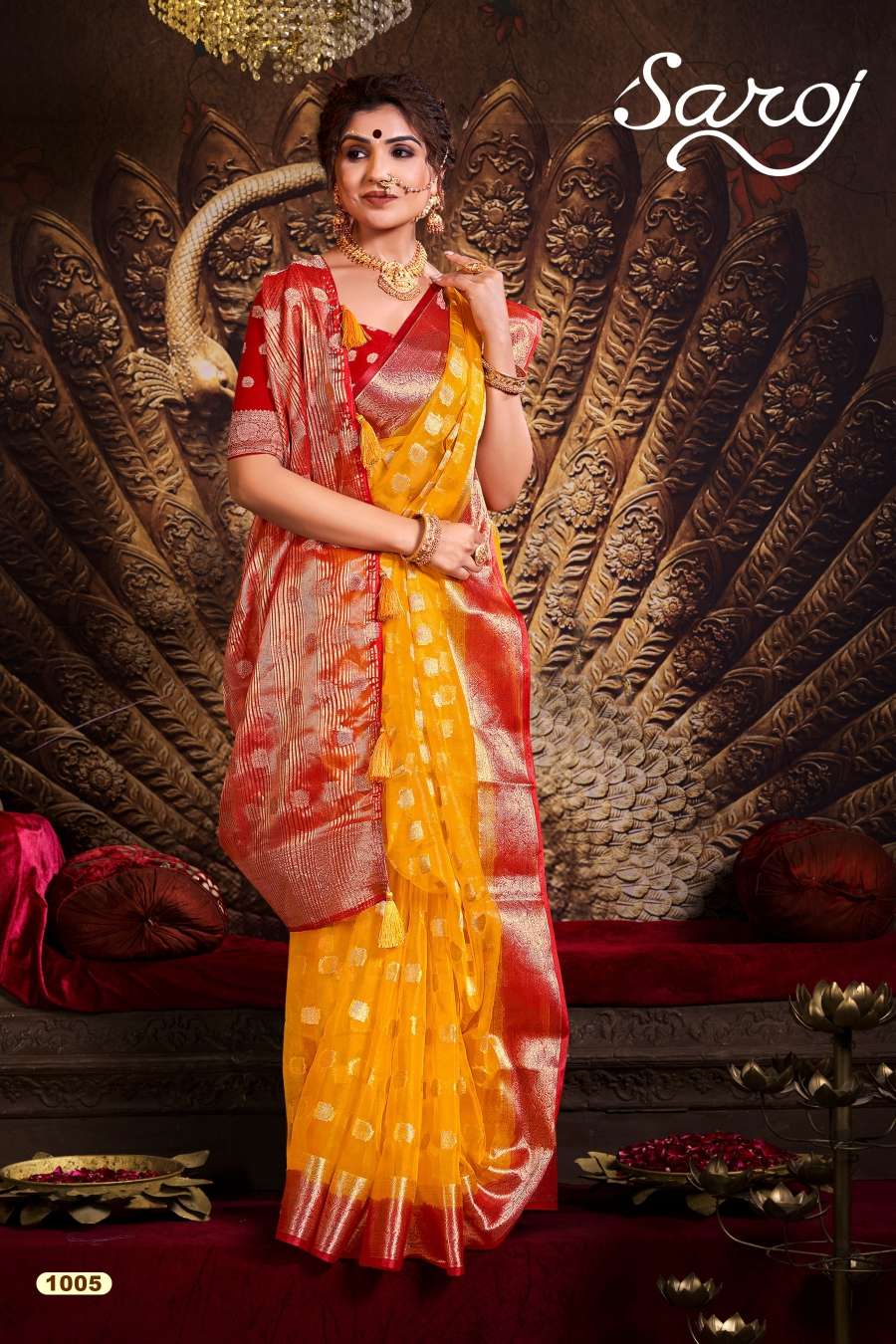 Saroj Jharna Vol 1 Heavy Rich Pallu Saree Collection wholesale