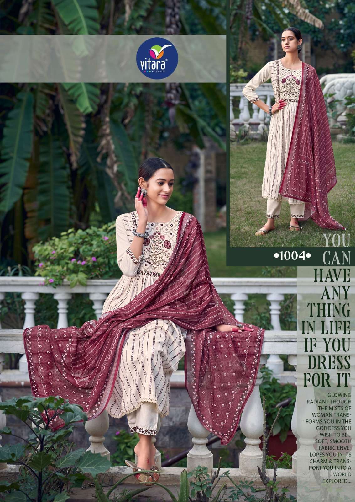 VITARA RASIYA COTTON WEAVING FABRIC DESIGNER BOUTIQUE WHOLESALE COLLECTION