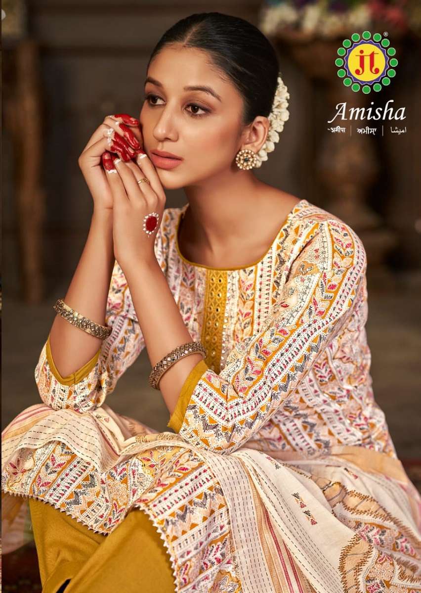 JT Amisha – Kurti Pant With Dupatta - Wholesale