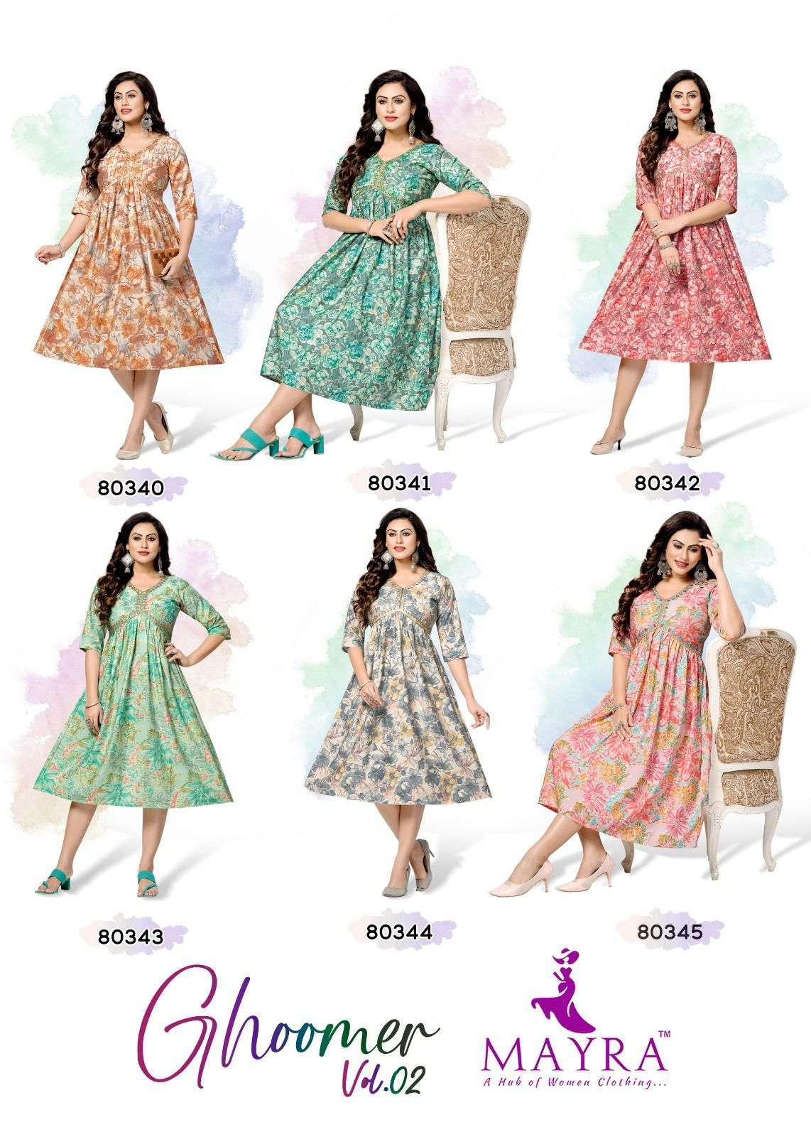MAYRA GHOOMER vol-2 Kurti Wholesale