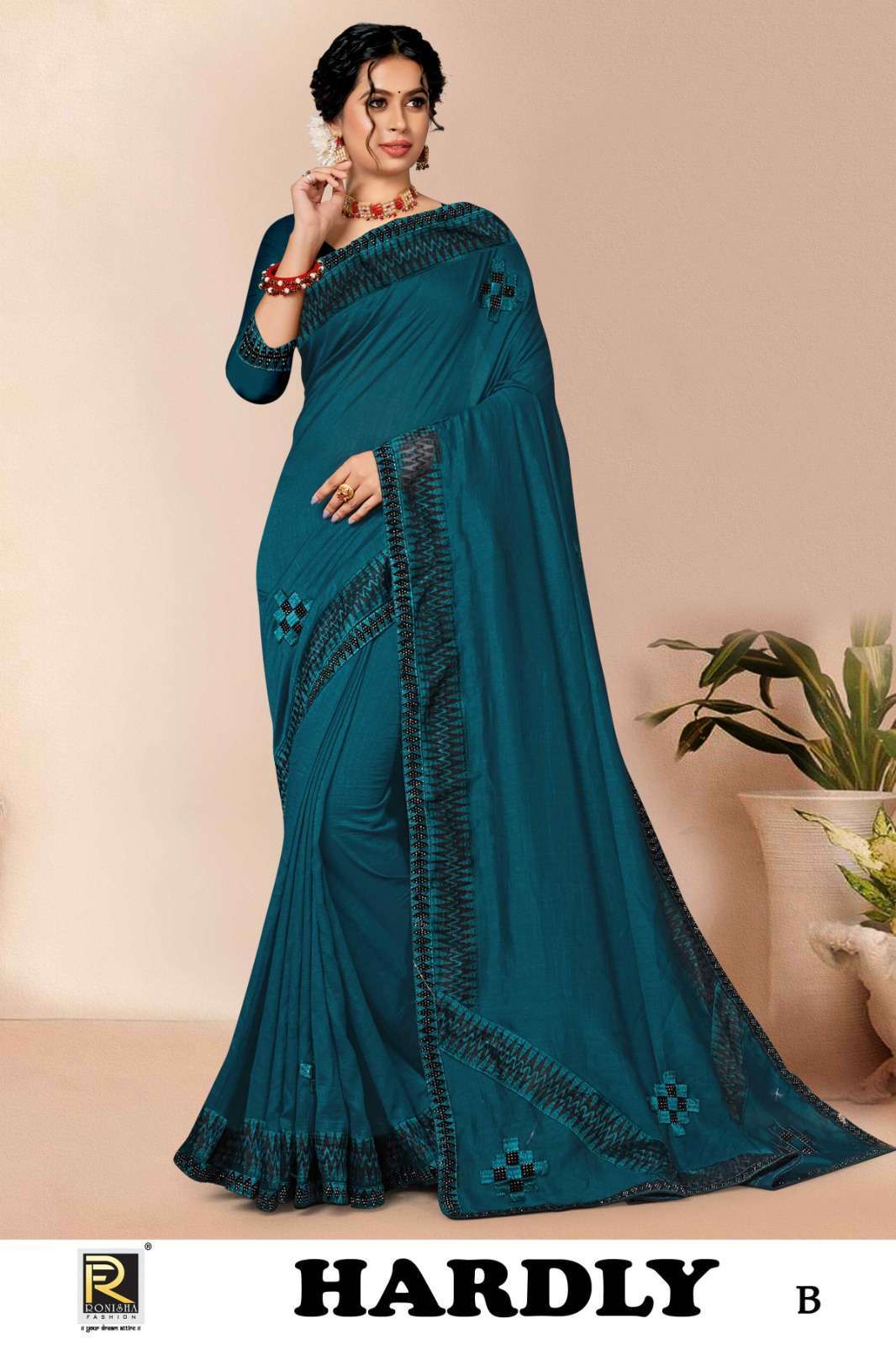 Ronisha Hardly Super Hit Siroski Saree Wholesal