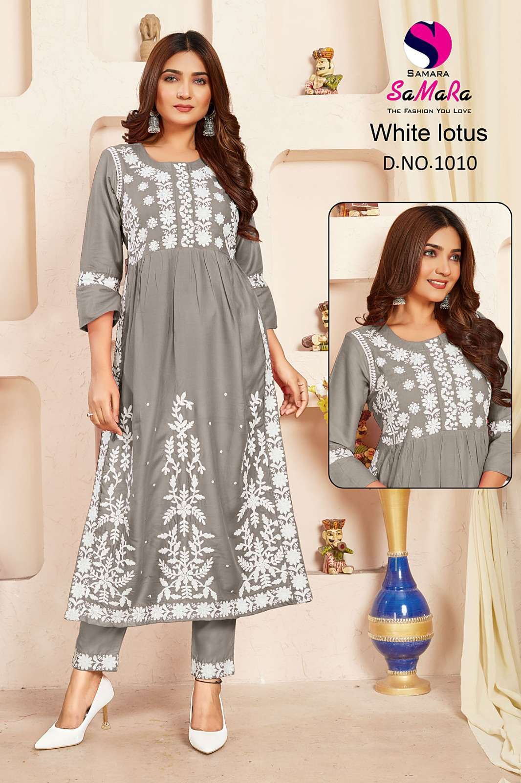 Jay-Sha White Lotus Vol- 5 Kurti Wholesale