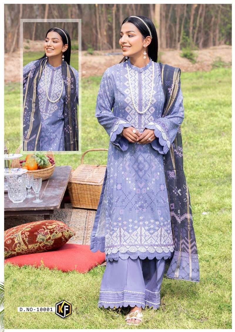 Keval Sobia Nazir 10 Heavy Lawn Karachi Dress Material wholesale