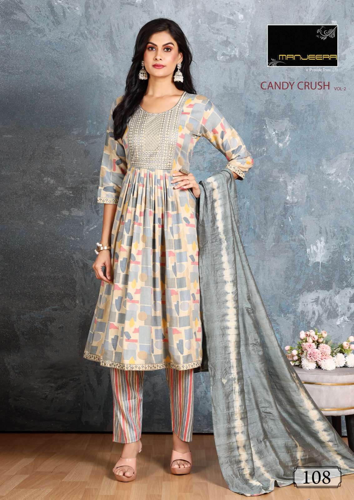 Manjeera Candy Crush Vol 2 kurti manufacturer