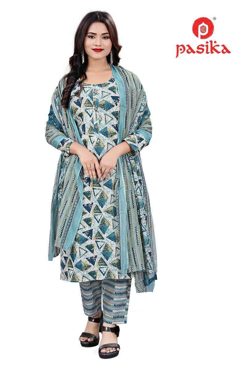 Pasika Akash With Kurti Pant Dupatta Vol -1 -Wholesale