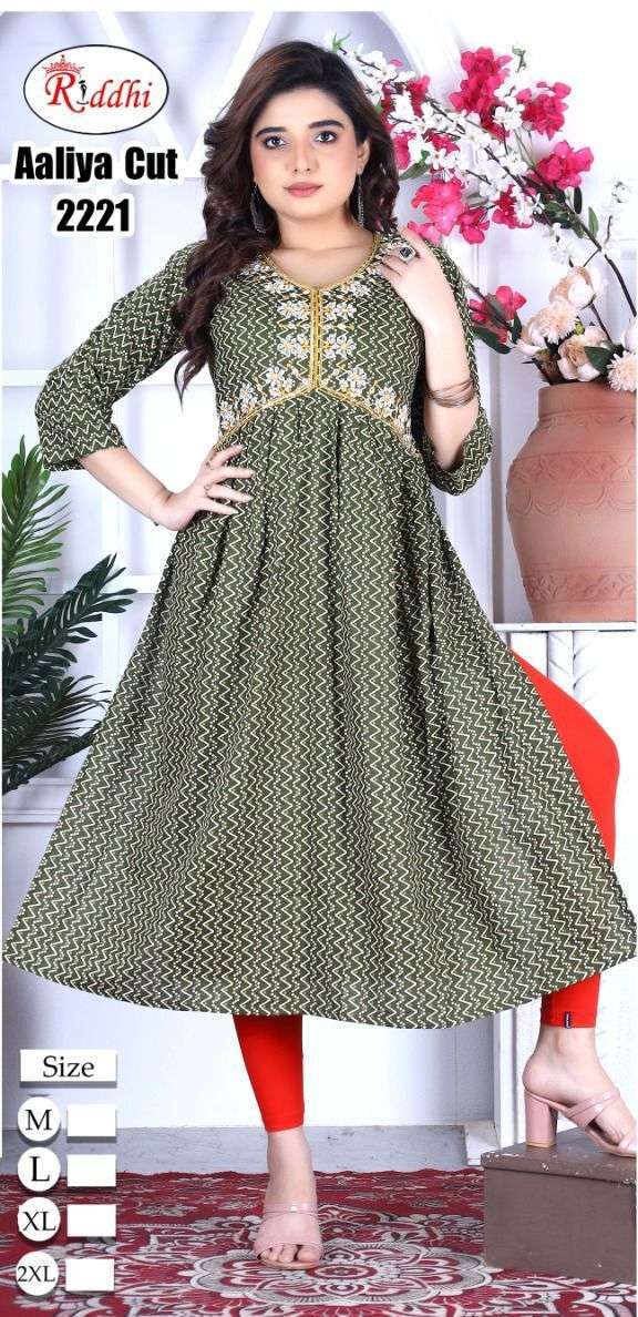 AALIYA CUT vol -1 HEAVY EMBROIDERY & SEQUENCE WORK Kurti Suppliers in ...