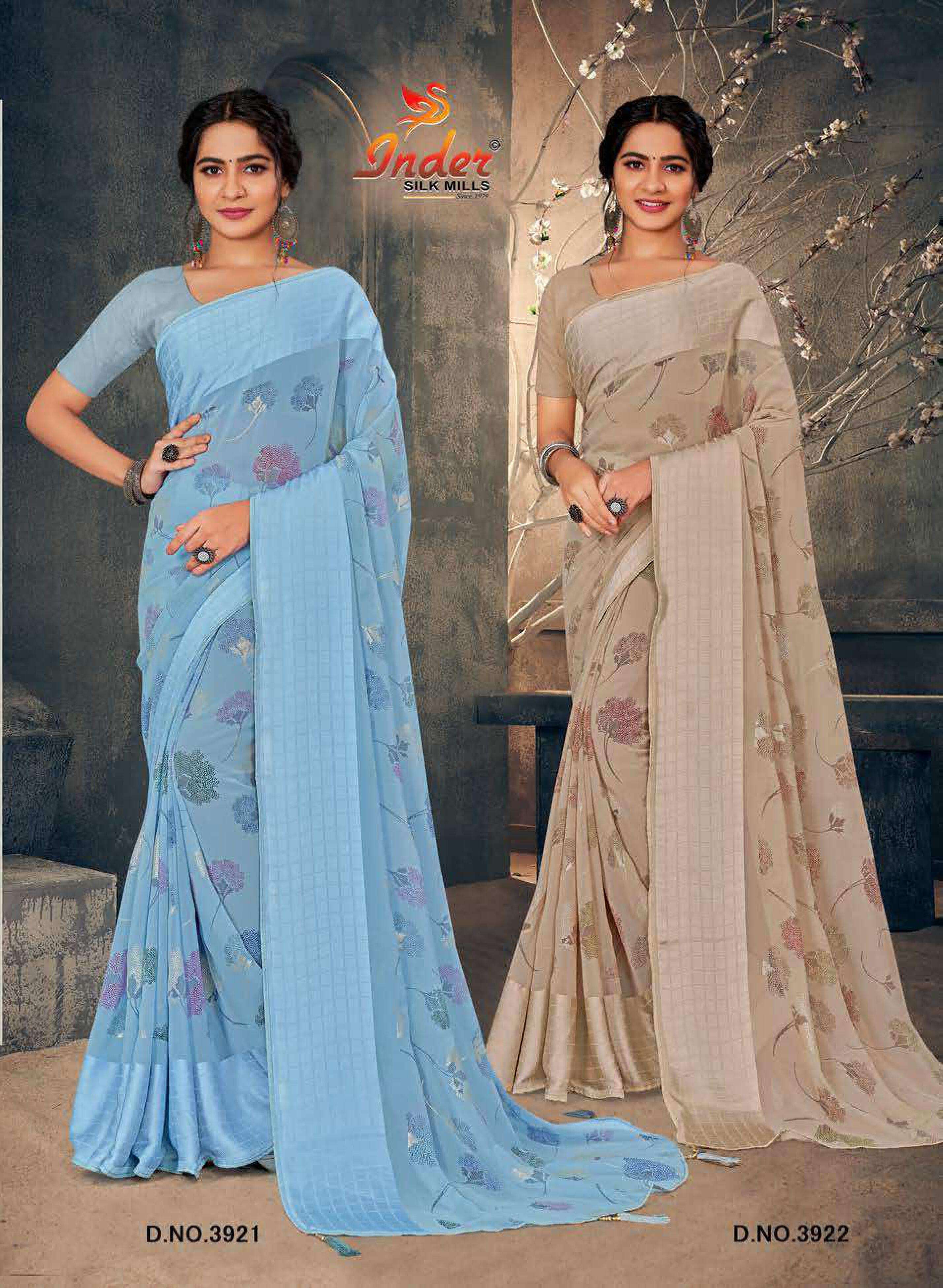 ANTRA BY INDERSILK LAW RANGE SAREE WHOLESALER IN SURAT