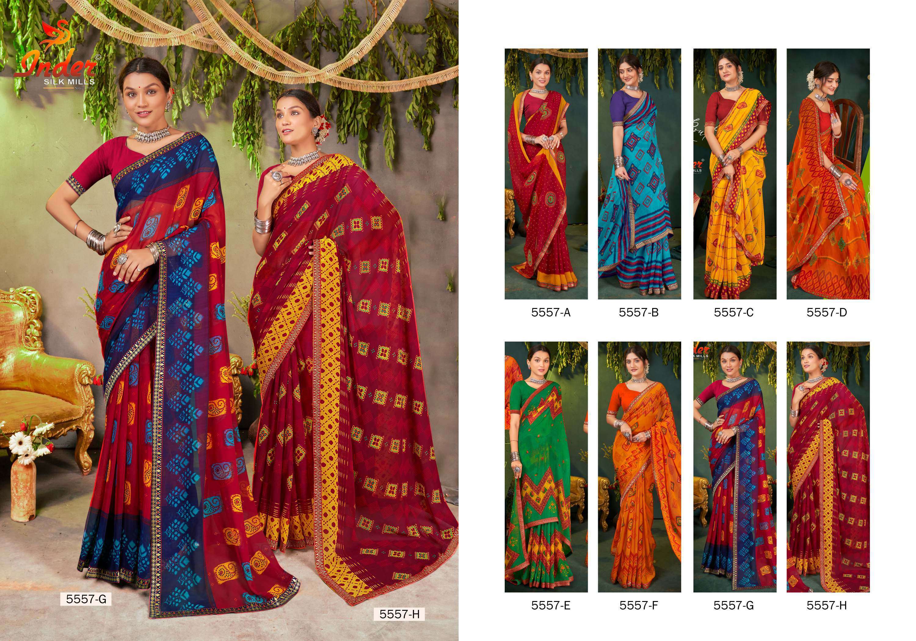 FIRST LOOK INDER SILK MILLS Saree Pure Silk Saree Design