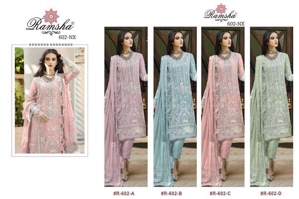 Ramsha R 602 Pakistani Suits Surat wholesale salwar kameez market price
