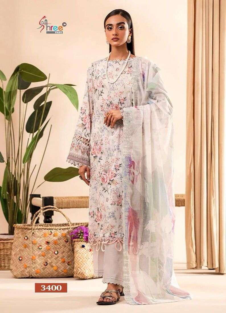 Shree Sana Safinaz Chikankari Vol 3 Chiffon Dupatta Salwar kameez for women