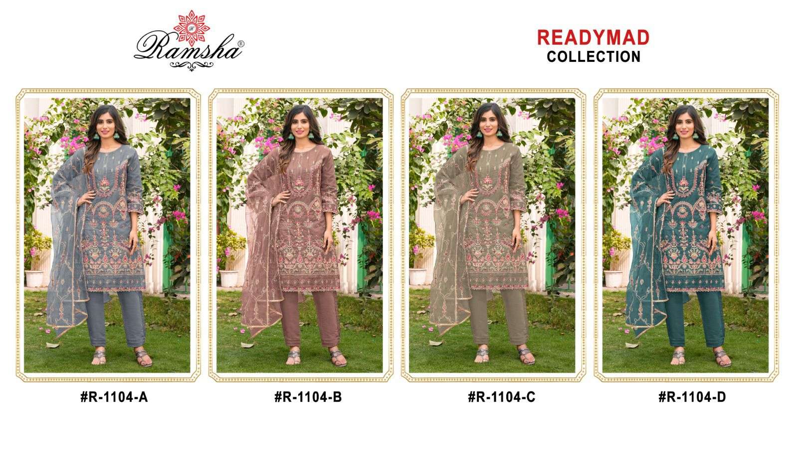 Ramsha R 1104 Pakistani lawn suits in Mumbai