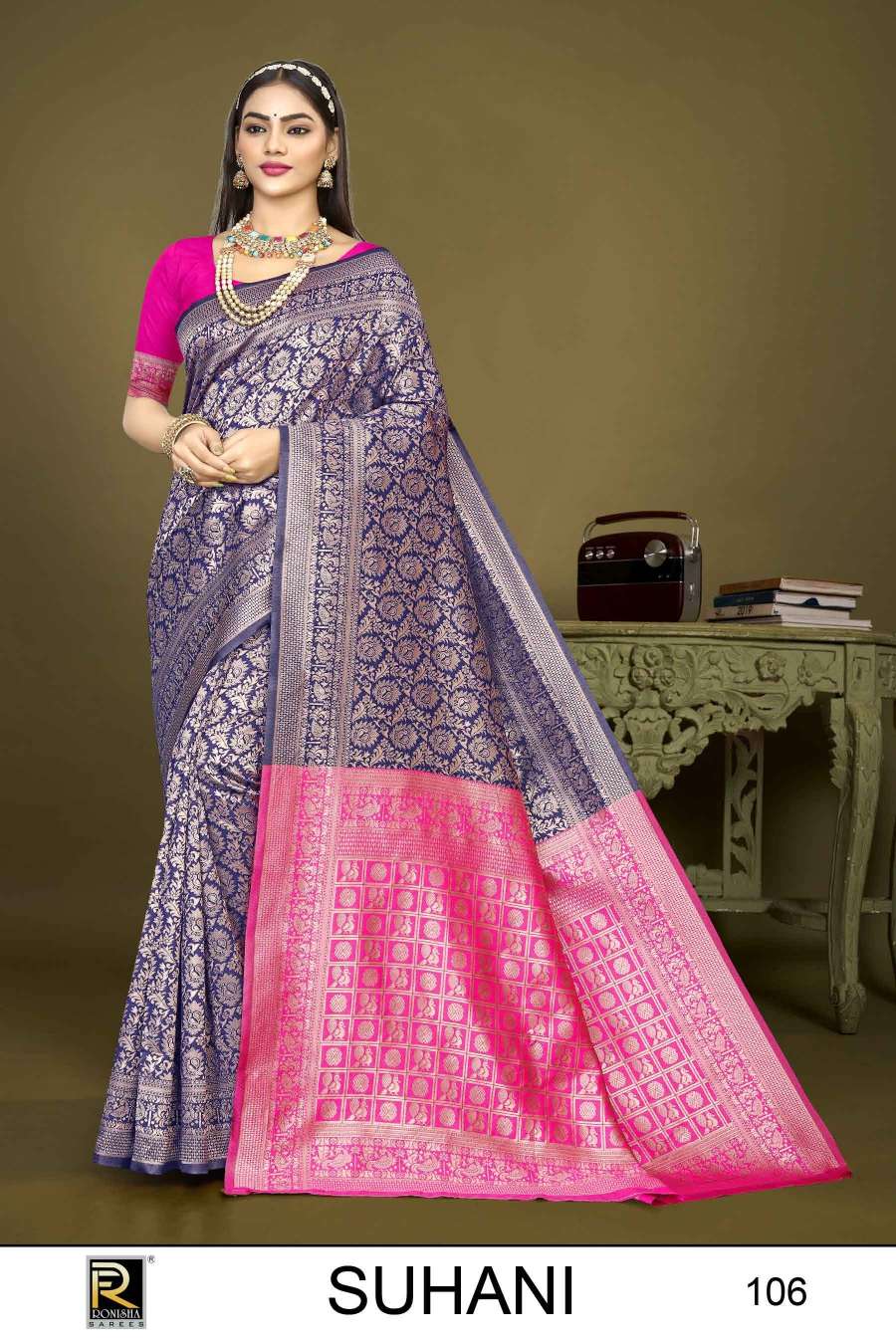 Ronisha Suhani-1 Banarasi Silk Wholesale sarees in Bangalore