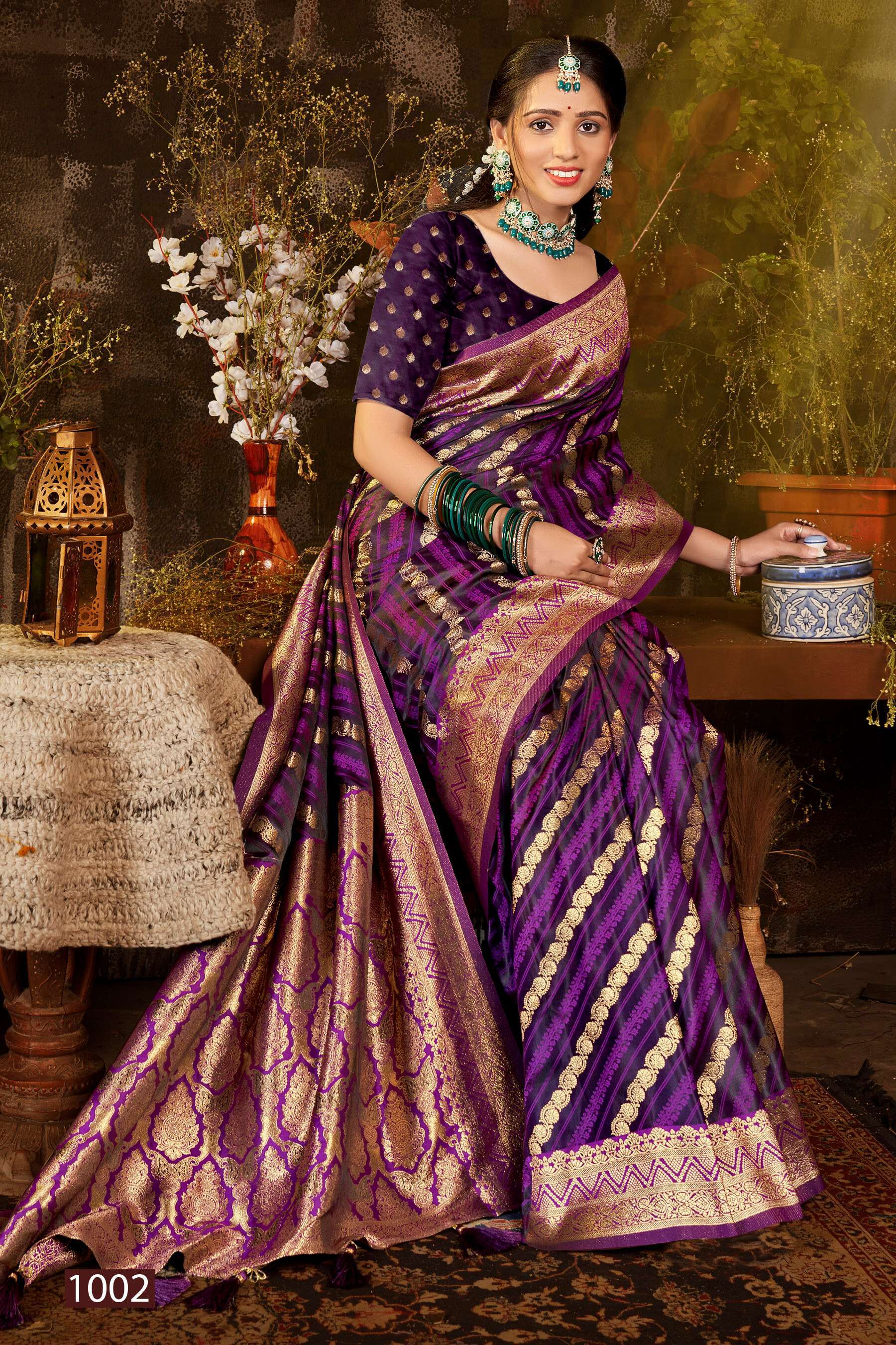 Saroj Royal Queen Vol.1 Satin Silk Surat saree catalog