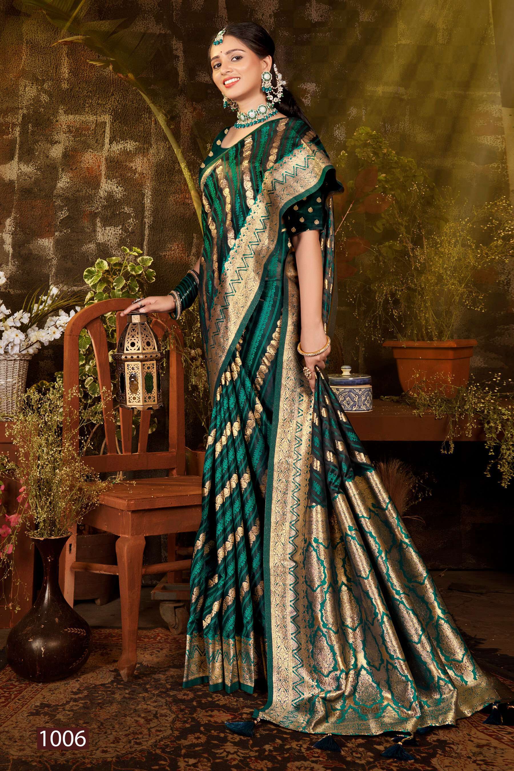 Saroj Royal Queen Vol.1 Satin Silk Surat saree catalog