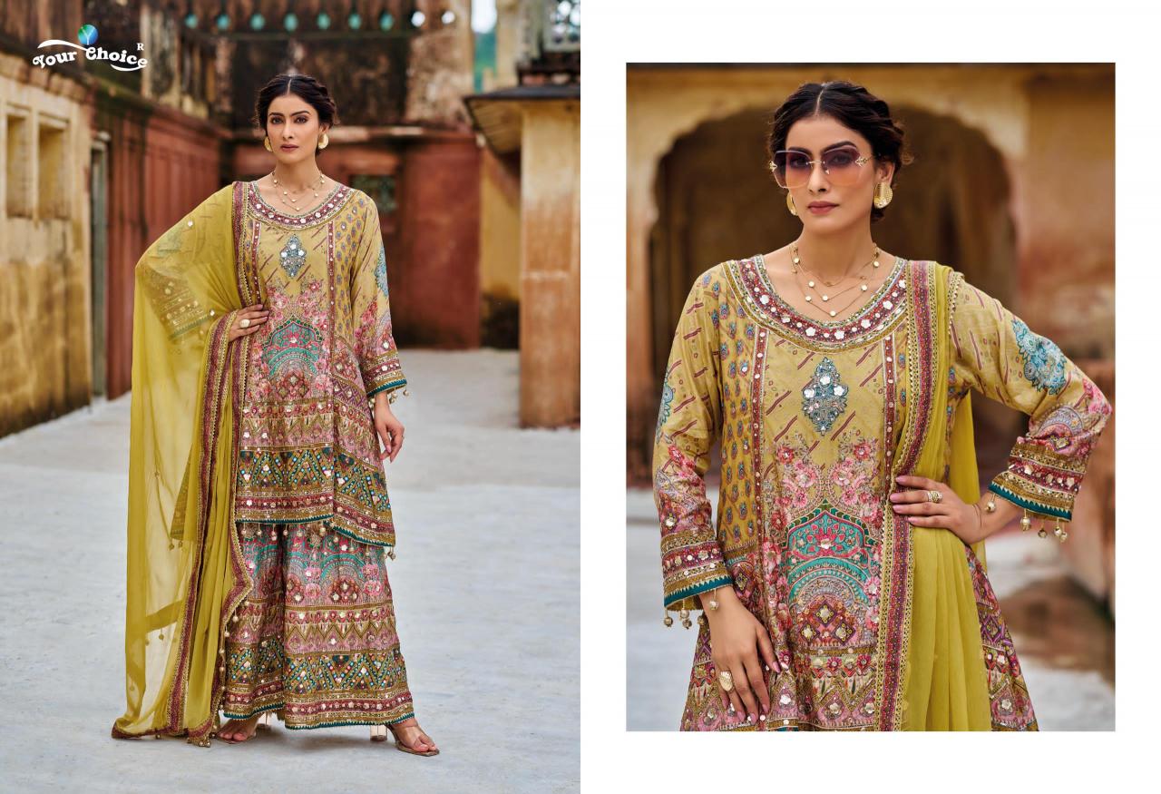 YOUR CHOICE SHEERAT RAJWADI SARARA INDIAN SARARA WHOLESALE